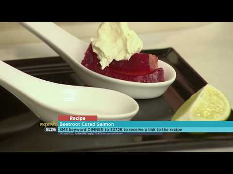 Beetroot Cured Salmon
