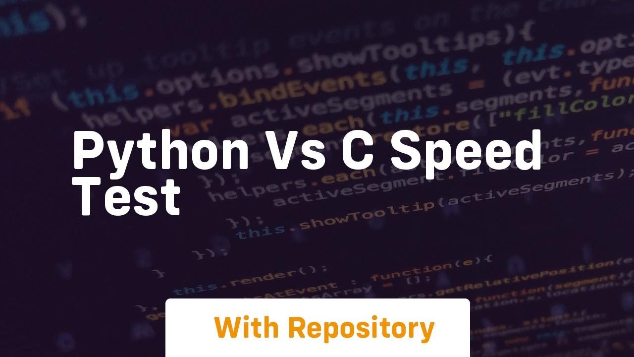 Python vs c speed test
