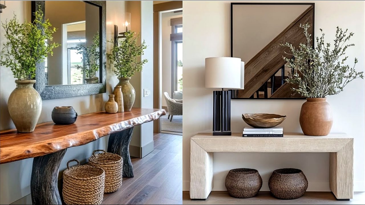 Most Beautiful Entryway Decorating Ideas | Console Table Decor Ideas for Hallway