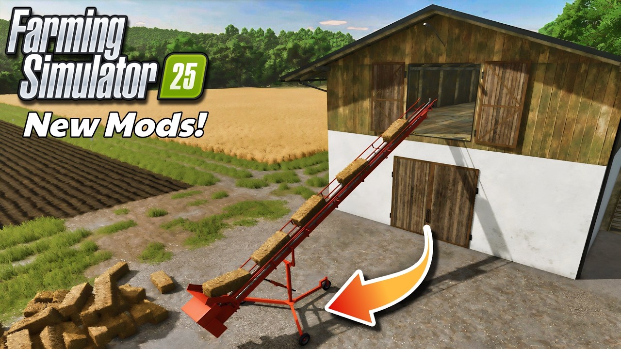 New Mods - Bale Conveyor, Kramer Loader, & Agro Trailers Update! | FS25