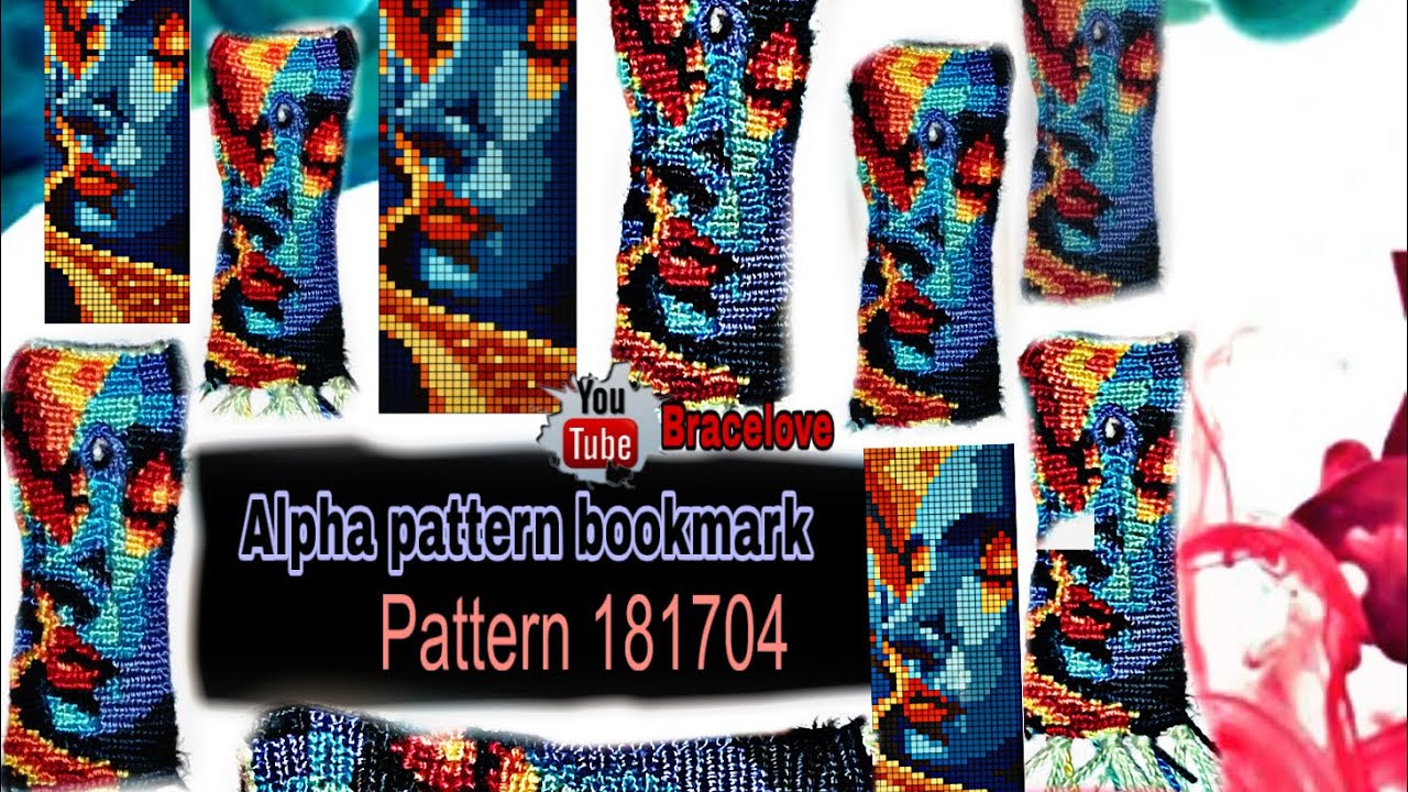 Alpha pattern thread bookmark |Pattern 181704|