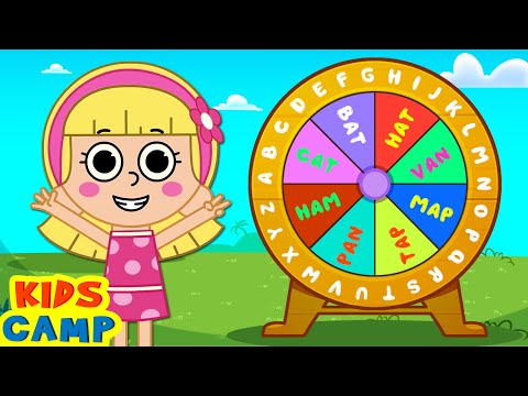 Best Learning Videos for Toddlers | Learn Words With Elly | Word Wheel | Fun Videos by KidsCamp