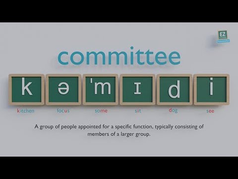 How to pronounce committee ?