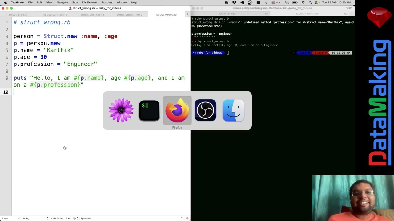 Struct & Openstruct in Ruby