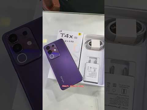 Unboxing Vivo T4X 8+256 Pronto Purple 📲🔥💯#smartcornervlog#vivo#vivot4x5g#unboxing#shorts