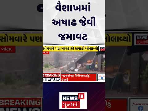 Gujarat Weather News : વૈશાખમાં અષાઢ જેવી જમાવટ | Gujarati Samachar | News18 #shorts