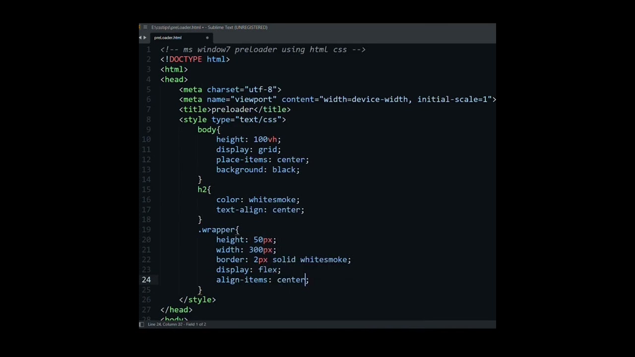 preloader using html css#css #html #javascript #javascript #webdesign #shorts