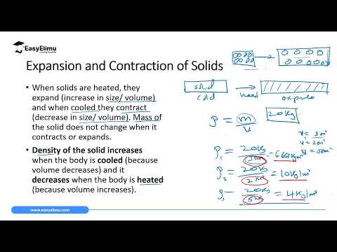Thermal Expansion In Solids - (Form 1 Thermal Expansions Lesson 1 of 10)