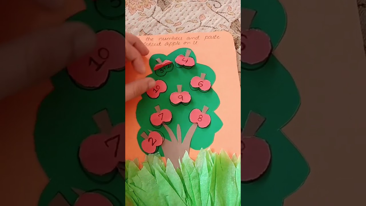 Adding numbers assignment/creativity/addition with An apple tree