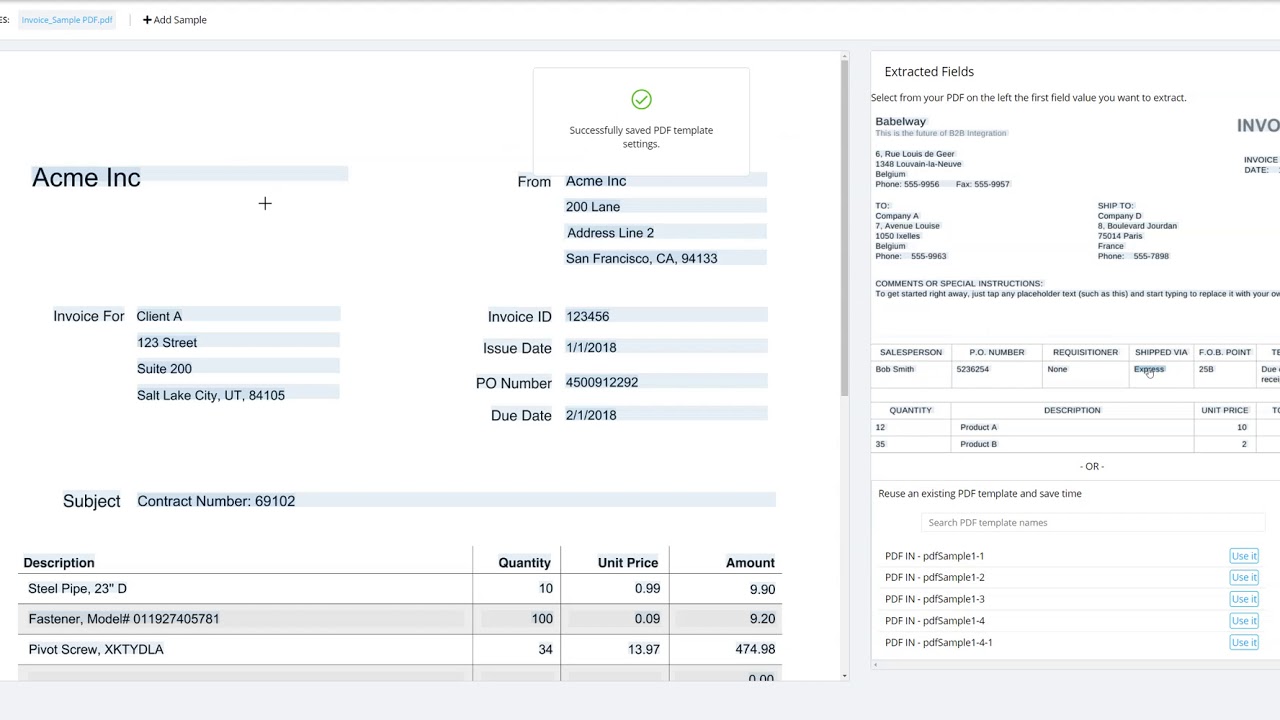 Inbound PDF Demo