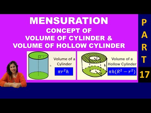 Volume of Cylinders and Hollow Cylinders Video Lecture - Mathematics ...