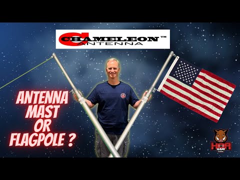 Stealth HOA Ham Radio Antenna with the Chameleon Cha Porta Mast / Flagpole - The HOA Will Never Know