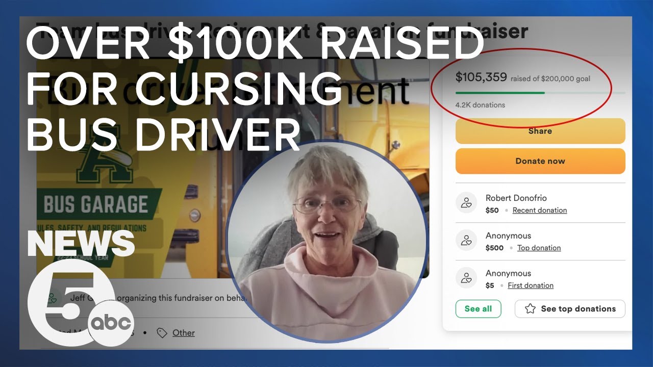 Over $100,000 raised for bus driver fired after viral, profanity-laced rant