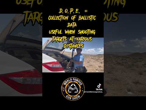 What is your D.O.P.E. And WHY do it??? #firearms #shooting