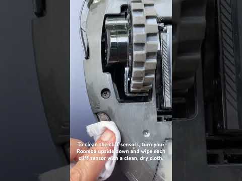 To clean the cliff sensors. #shorts #irobotroomba #roomba #shortsvideo