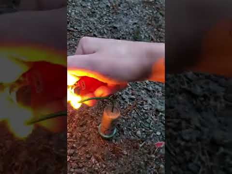 Super loud 13 gram flash powder firecracker! ๐งจ ๐ฃ Must see! #diy #shorts #pyro #damn
