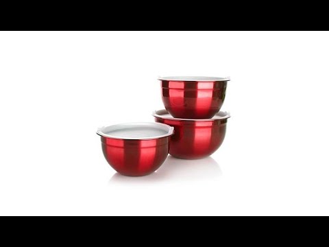 Ming Tsai 6piece Metallic Prep Bowl and Storage Set