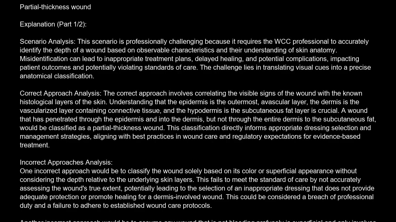 Wound Care Certified  WCC  Free Practice Test And Answers Updated