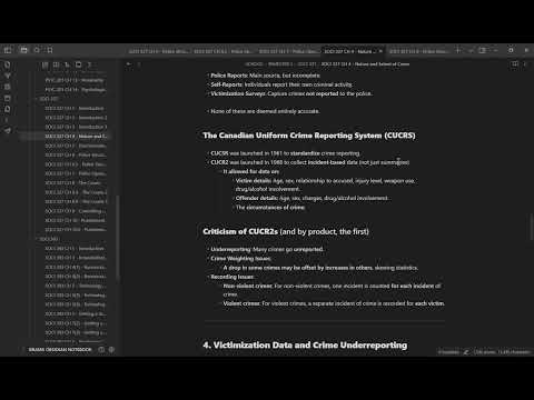 SOCI 327 CH 4 - Nature and Extent of Crime