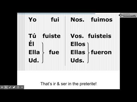 Ir & Ser Preterite Song