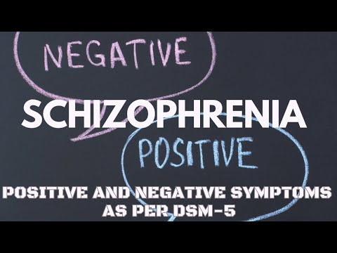 Symptoms of Schizophrenia: Positive and Negative Symptoms: DSM-5 (Detailed overview) #schizophrenia