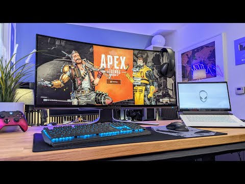 My GREATEST Laptop Gaming Setup Ever!!! 🤩 Ultrawide Alienware M15 r4! | AD
