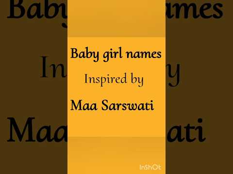 Baby girl names inspired by maa Saraswati π#babyname #names #babygirlnames