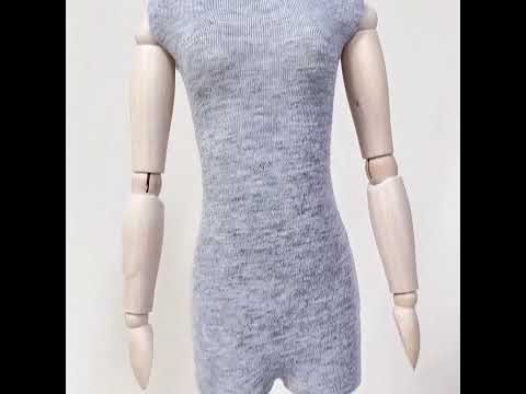 DE-LIANG Mini Sales Dress form/French grey,Black Fully Pinnable Foam Dressmaker Dummy 55-65CM