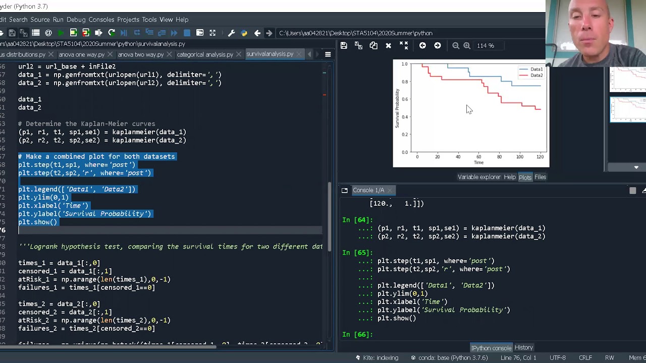 Python: survival analysis