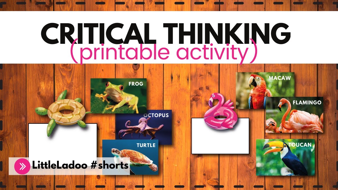 Critical Thinking worksheets | Print and play | Little Ladoo #shorts