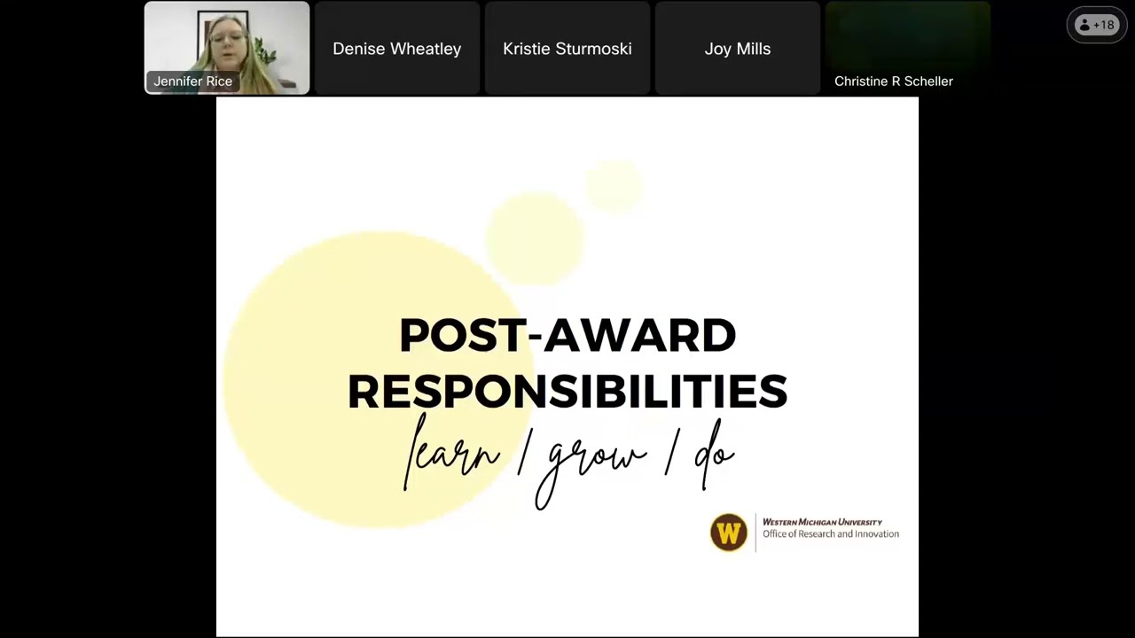 Grants and Contracts: Post-Award Responsibilities