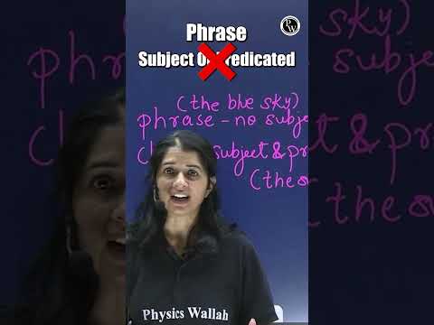 Difference Between Phrase & Clause 🖊️🖊️ #Shorts #English #PhysicsWallah