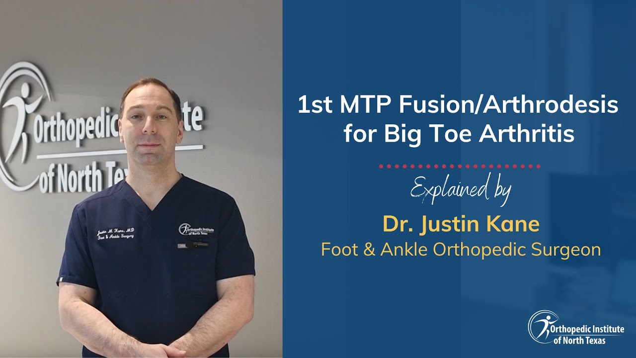 1st MTP Arthrodesis Explained | Big Toe Fusion Surgery for Hallux Rigidus | Dr. Justin Kane