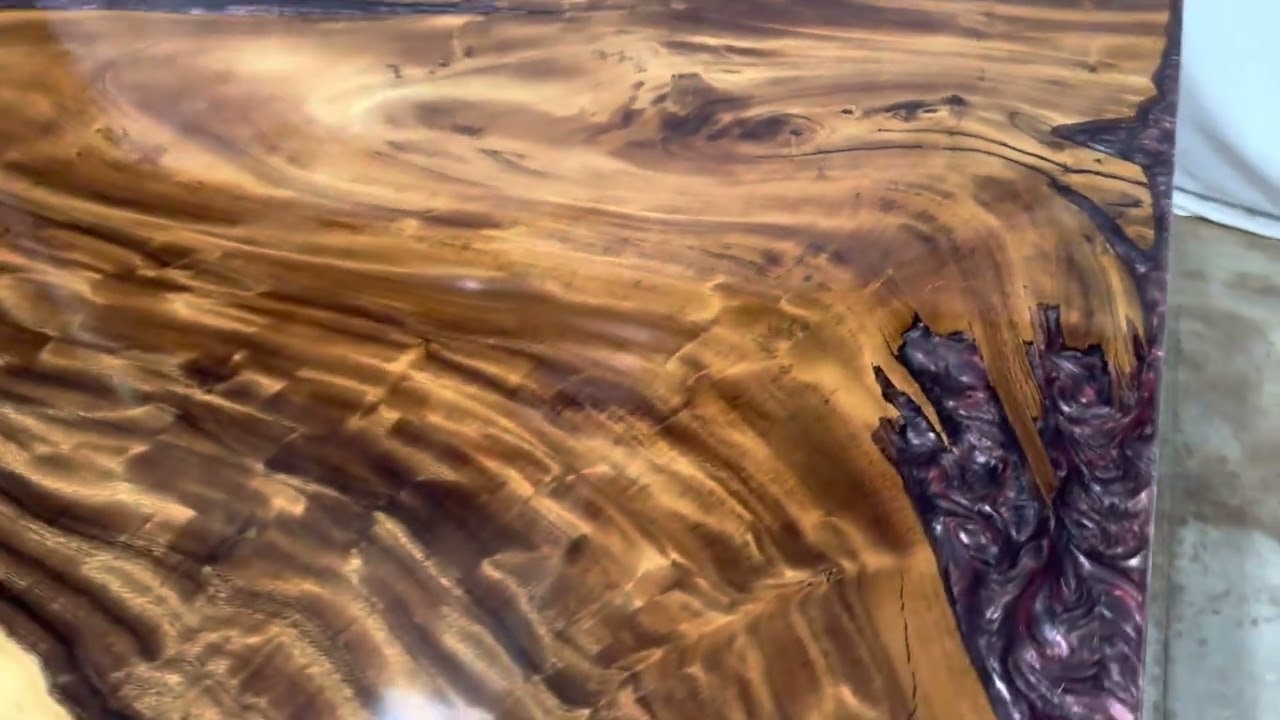 EPX0128 (2450x1000x748) - Epoxy Dining Table - Natural Timber Stone