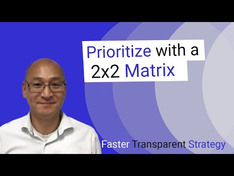 Business Initiatives: Prioritize with a 2x2 Matrix
