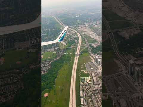 Preparing to land to Pearson airport / YYZ #torontocanada #yyz #canada #ontario