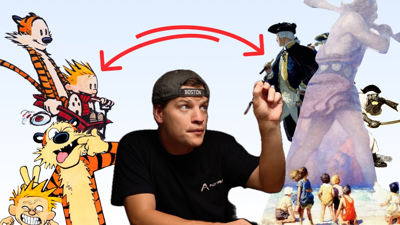 I Calvin & Hobbes-ified this N.C. Wyeth Painting