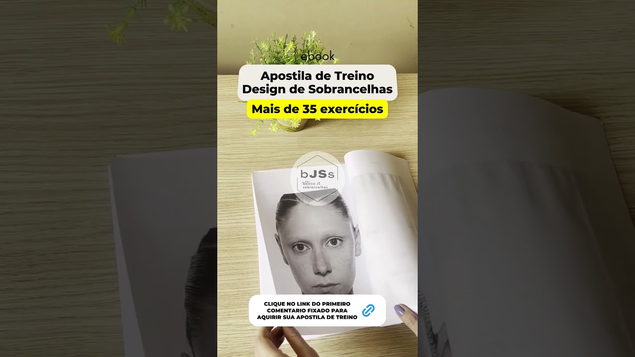 Apostila de Treino Design de Sobrancelhas - Adquira o Material de treino #shorts
