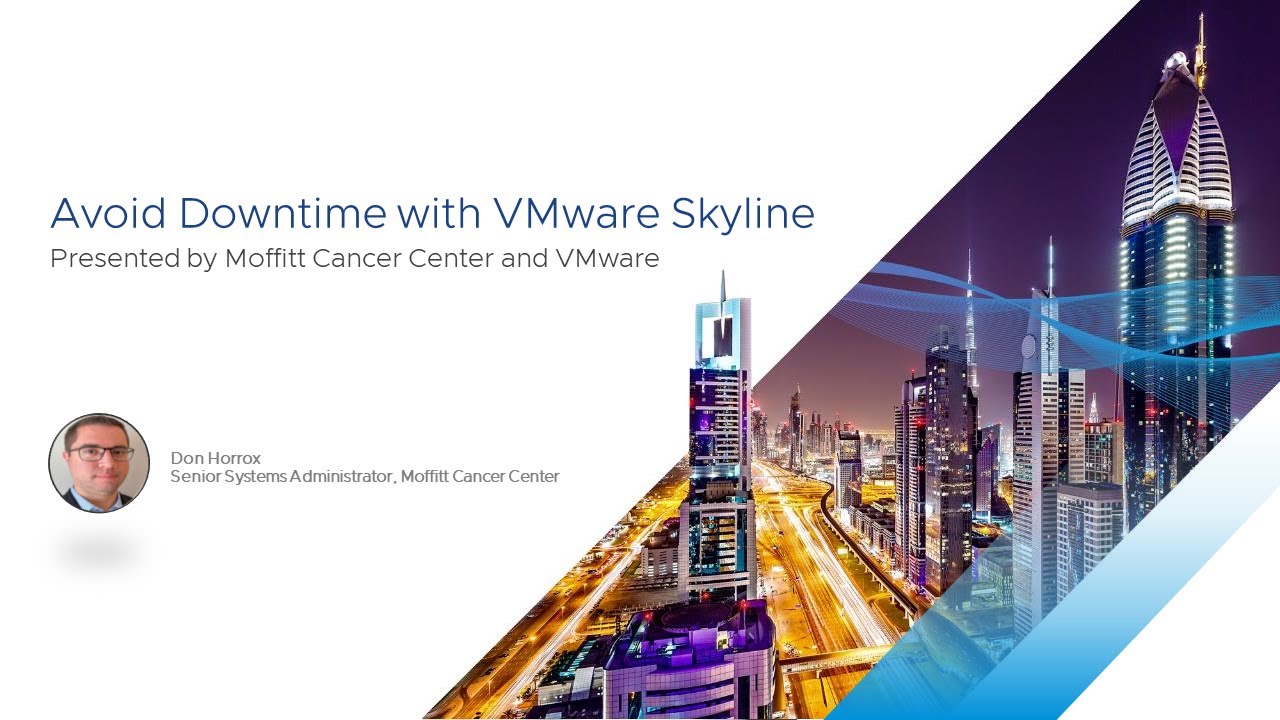 VMware Skyline Customer Spotlight: Moffitt Cancer Center