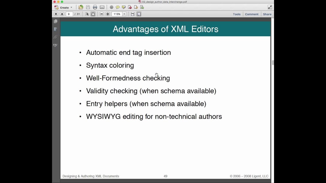Lecture: Designing & Authoring XML for Data Interchange