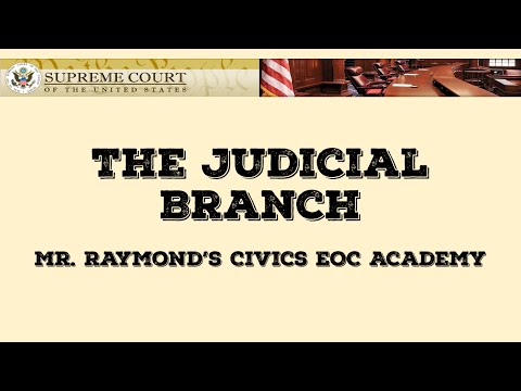 Judicial Branch - 2.5, 3.3, & 3.9 Updated Civics EOC Exam Benchmarks
