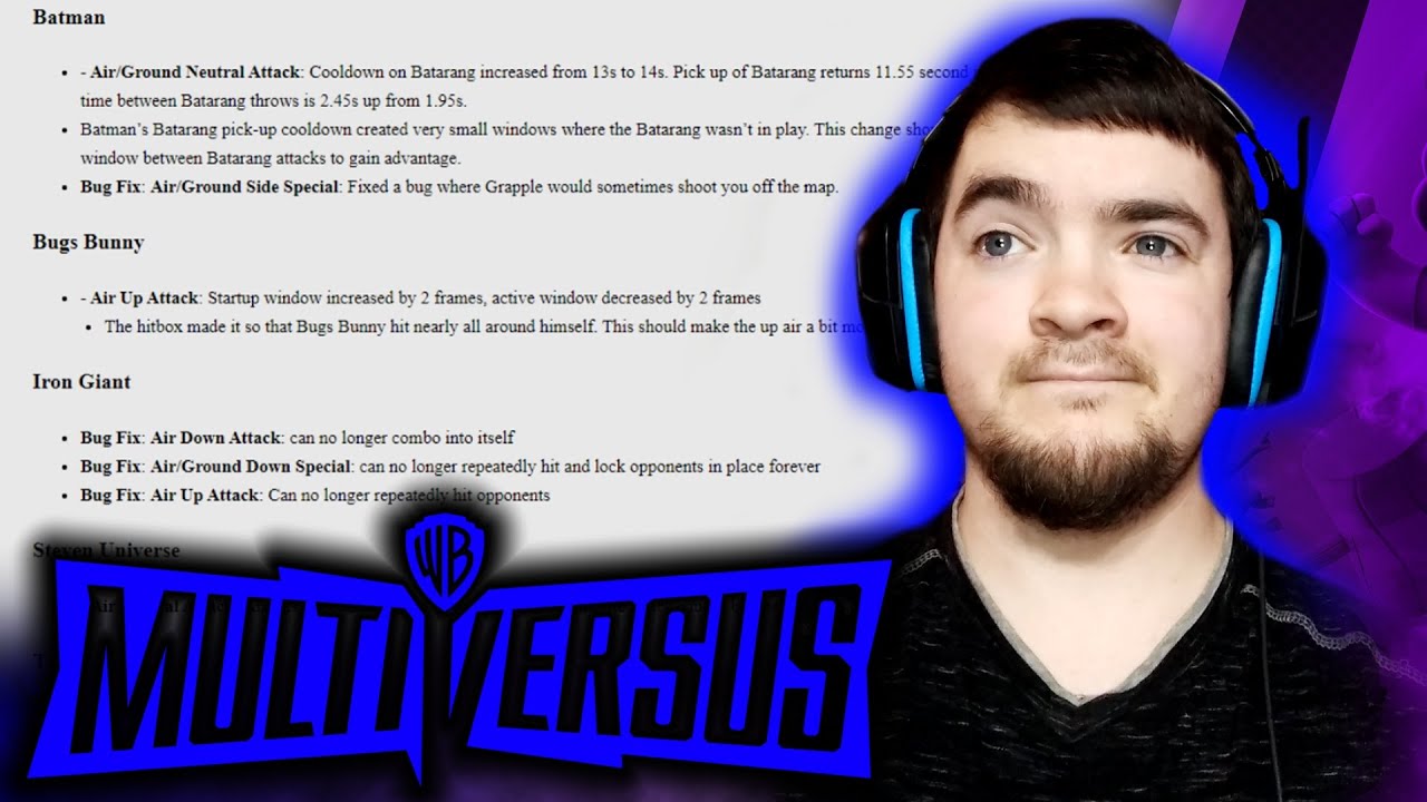 Patch Notes July 26th (MultiVersus)