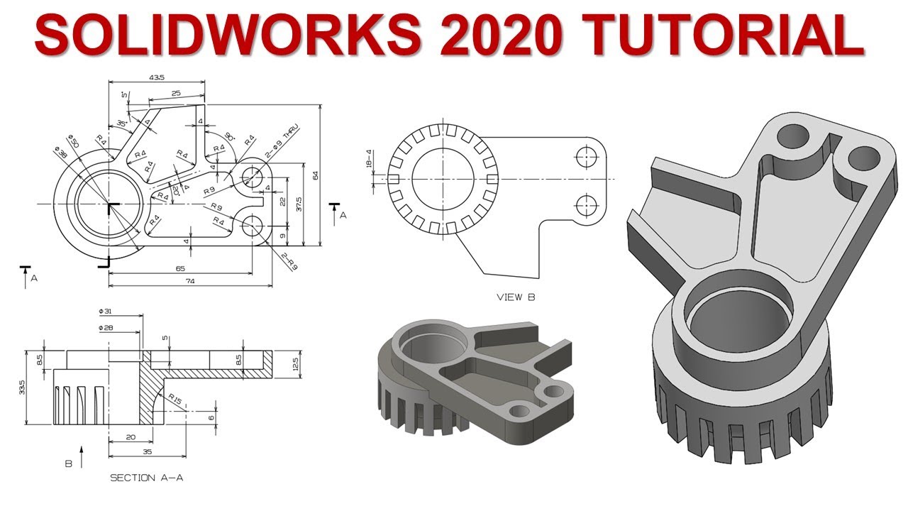 Solidworks 2020 Tutorial #49 | 3D Model Basic Beginners