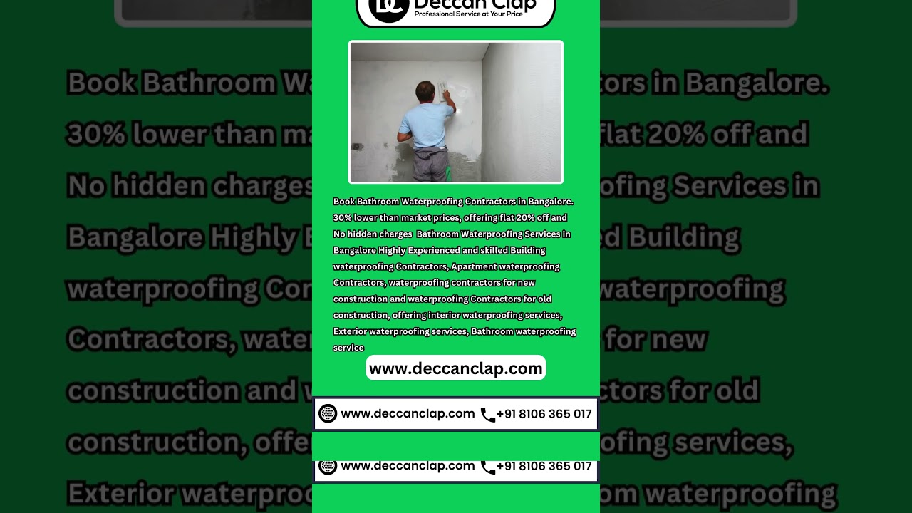 Bathroom waterproofing Contractors in Bangalore | Waterproofing Services Near Me