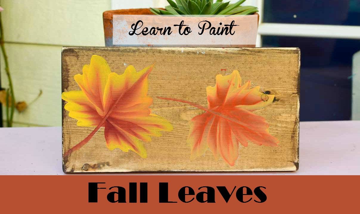 Learn How to Paint Fall Leaves (acrylic painting tutorial)