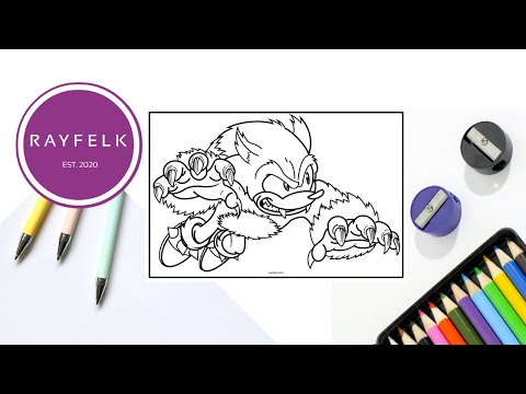 Sonic The Werehog Coloring Page | Sonic Coloring Pages | Rayfelk Printable Coloring Page