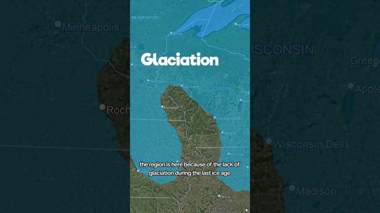 What Is The Driftless Area? #geology #geography
