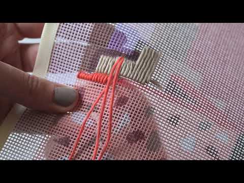 Needlepoint Stitch: Longstitch / Satin stitch
