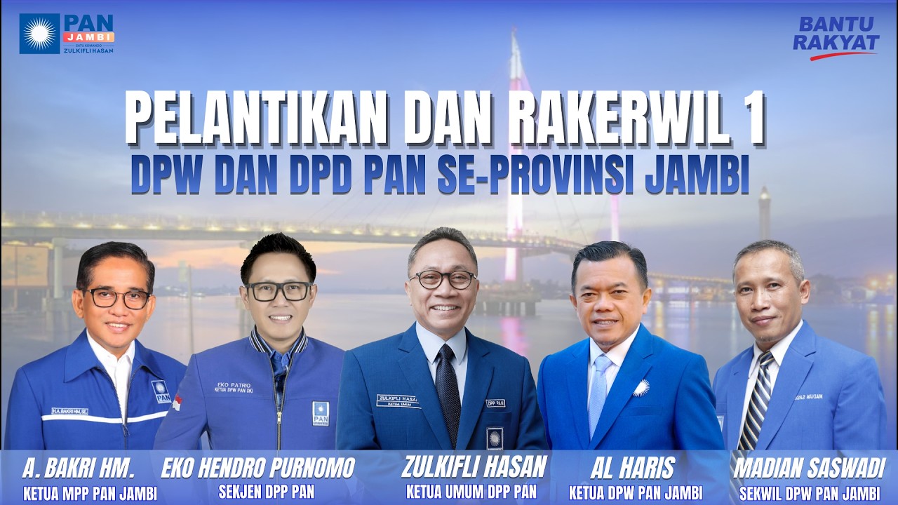 Pelantikan Pengurus DPW dan DPD PAN Provinsi Jambi
