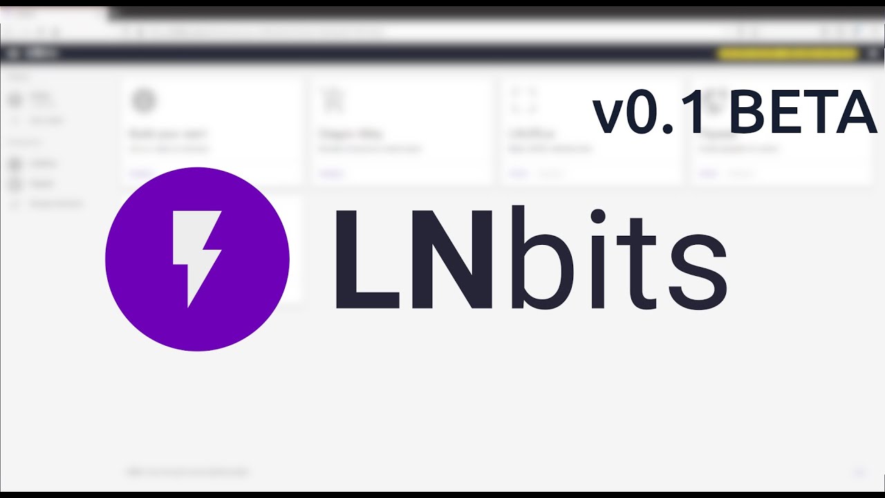 LNbits v0.1 BETA feature overview